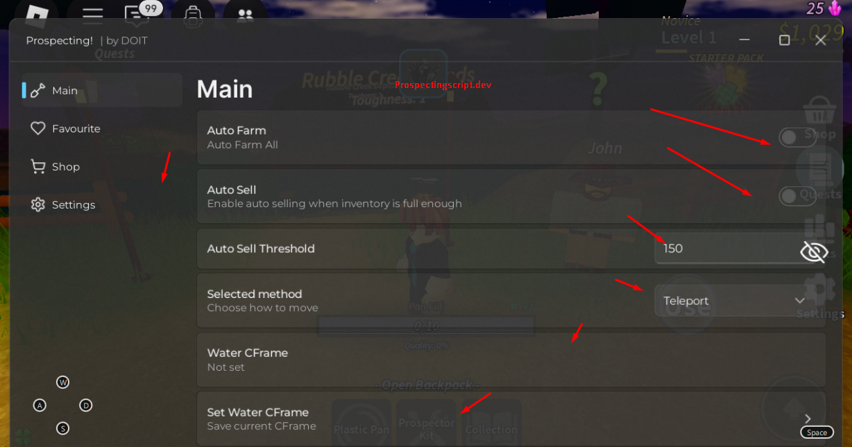 Roblox Prospecting Script 2025 - NO KEY (2025)